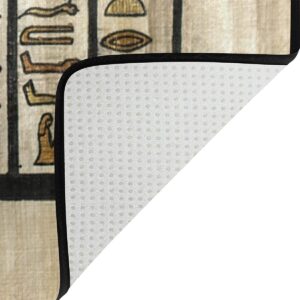 ALAZA Egyptian Ancient Parchment Culture Vintage Area Rug Rugs for Living Room Bedroom 7' x 5'