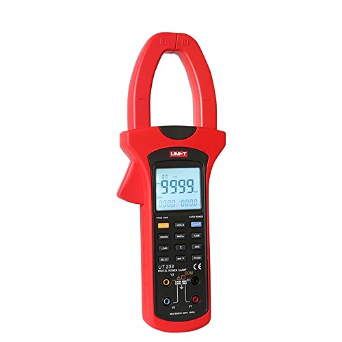 UNI-T UT233 1000A True RMS Auto Range 1 or 3 Phase Sequence Test Power Clamp Meter 10000 Count PC Software Current Voltage Frequency Power Energy