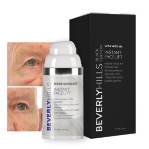 beverly hills mens instant facelift and eye serum treatment for dark circles, puffy eyes, and wrinkles