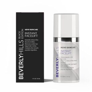 Beverly Hills Mens Instant Facelift and Eye Serum Treatment for Dark Circles, Puffy Eyes, and Wrinkles