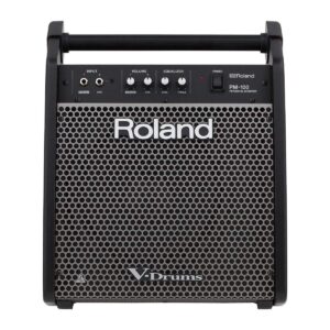 roland pm-100 compact electronic v-drum set monitor, 80-watt,black