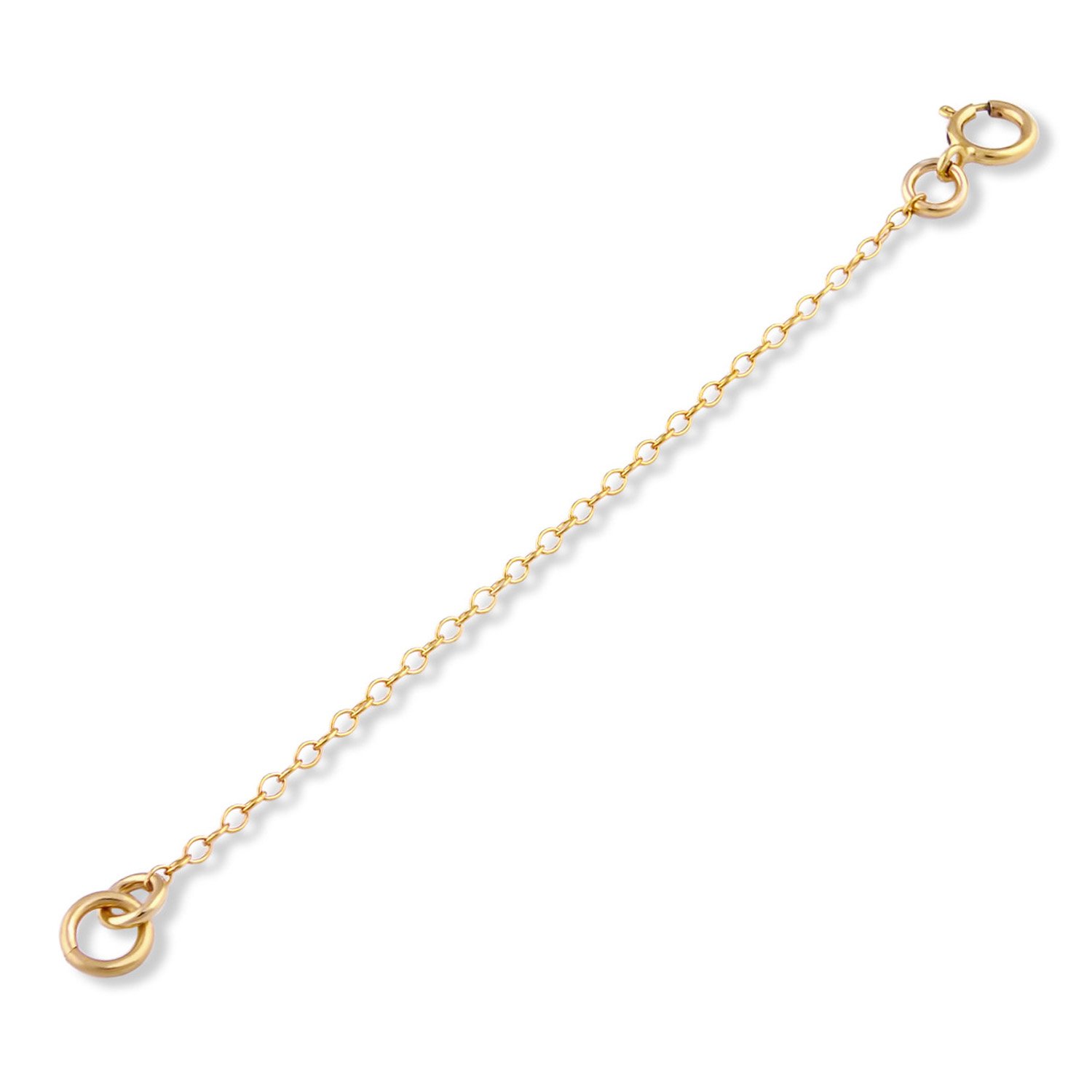 14k Gold Filled 1mm Necklace Extender Chain 1", 2", 3", 4", 5", 6" (1)