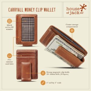 House of Jack Co. CARRYALL Money Clip Wallet | Super Strong Magnetic Wallet | Money Clip For Men | Front Pocket Wallet | Slim Card Wallet