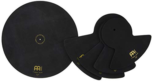 Meinl Cymbals Mute Pack for 14", 16", 18", 20" Cymbal Sizes-Quiet Drum Set Practice with Reduced Volume and Stick Attack (MCM-14161820)