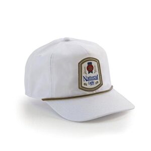 ROWDY GENTLEMAN Men's Natty Vintage Logo Hat White