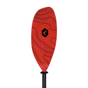 vibe evolve fiberglass kayak paddle - adjustable length canoe and kayak paddle - durable fiberglass & reinforced nylon kayak oar, adjustable paddle for adults, 230-250cm, tsunami red