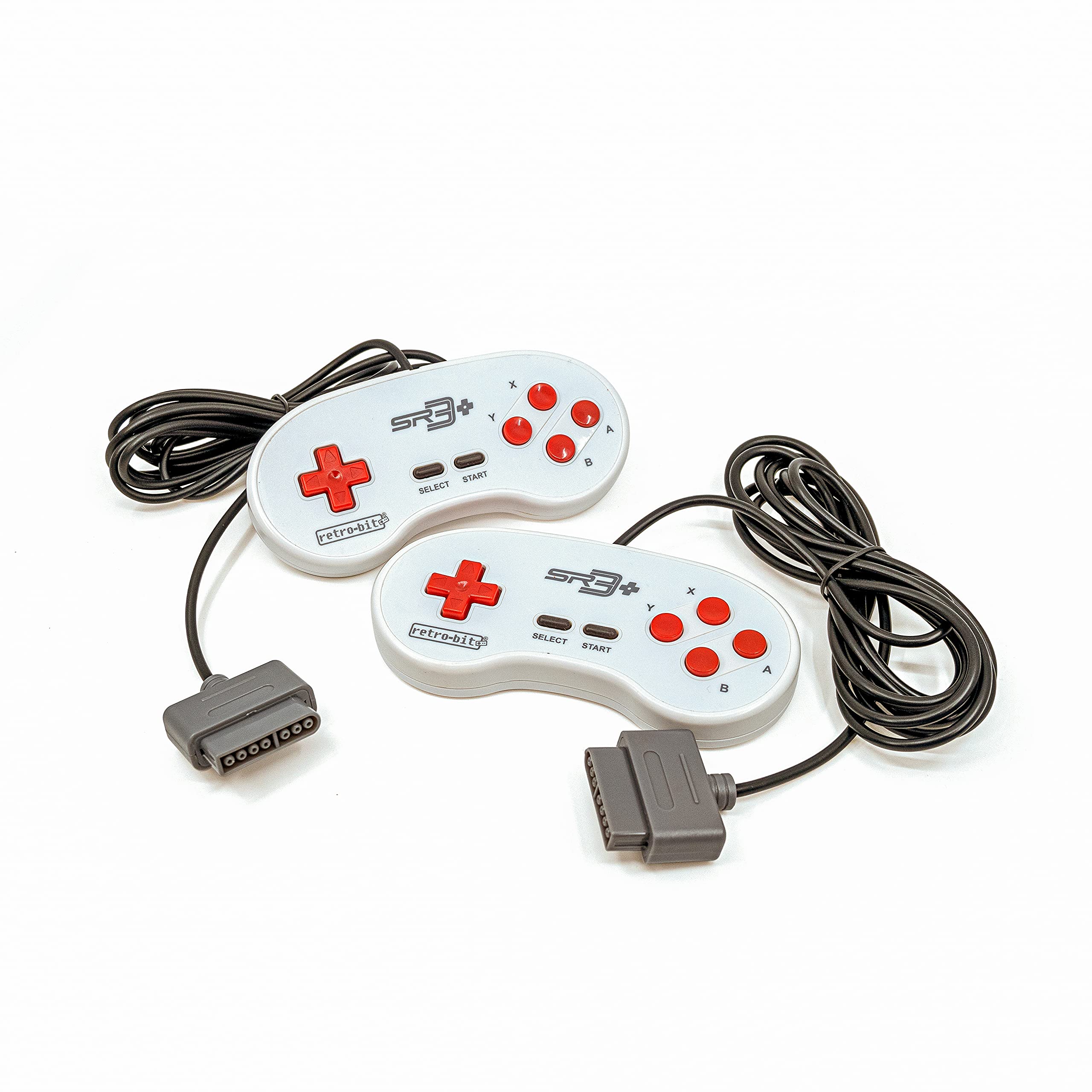 Retro-Bit Super Retro Trio HD Plus 720P 3 in 1 Console System - HDMI Port - for Original NES/SNES, Super Nintendo and Sega Genesis Games - Red/White