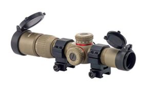 monstrum g2 1-4x24 first focal plane ffp rifle scope with illuminated bdc reticle | flat dark earth