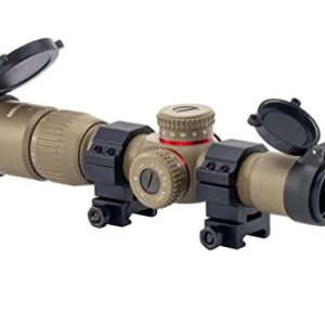 Monstrum G2 1-4x24 First Focal Plane FFP Rifle Scope with Illuminated BDC Reticle | Flat Dark Earth