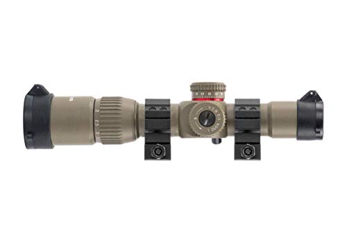 Monstrum G2 1-4x24 First Focal Plane FFP Rifle Scope with Illuminated BDC Reticle | Flat Dark Earth