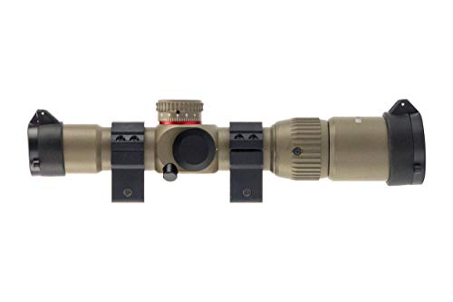 Monstrum G2 1-4x24 First Focal Plane FFP Rifle Scope with Illuminated BDC Reticle | Flat Dark Earth