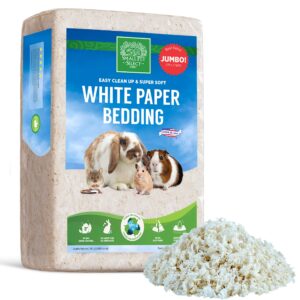 small pet select unbleached white paper bedding, 178l