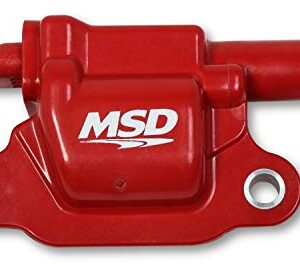 82668 MSD Ignition Coil - GM Gen V Blaster Series - Gen V Direct Injected Engine - Red - 8-Pack - Square