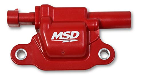 82668 MSD Ignition Coil - GM Gen V Blaster Series - Gen V Direct Injected Engine - Red - 8-Pack - Square