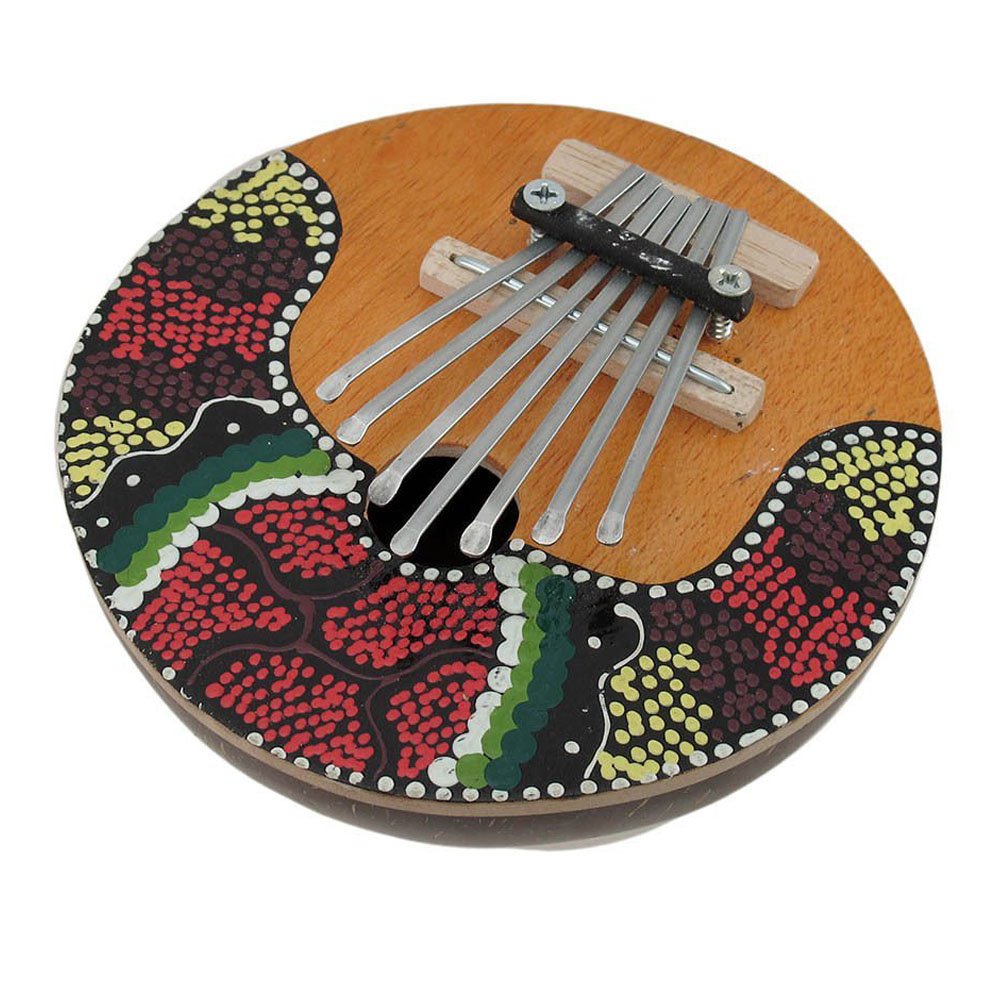 7 Key Kalimba Thumb Piano, Tuneable Coconut Shell Finger Thumb Piano Keyboard Instrument Supplies