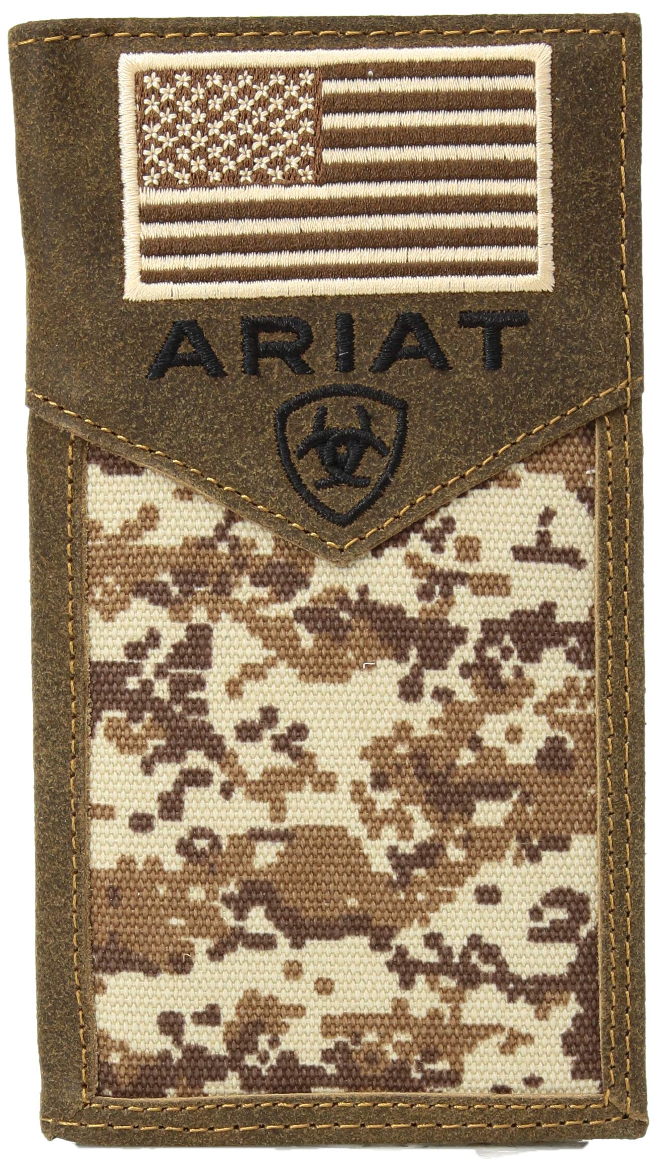 Ariat Unisex-Adult's Patriot Digital Camo Rodeo Wallet, Brown