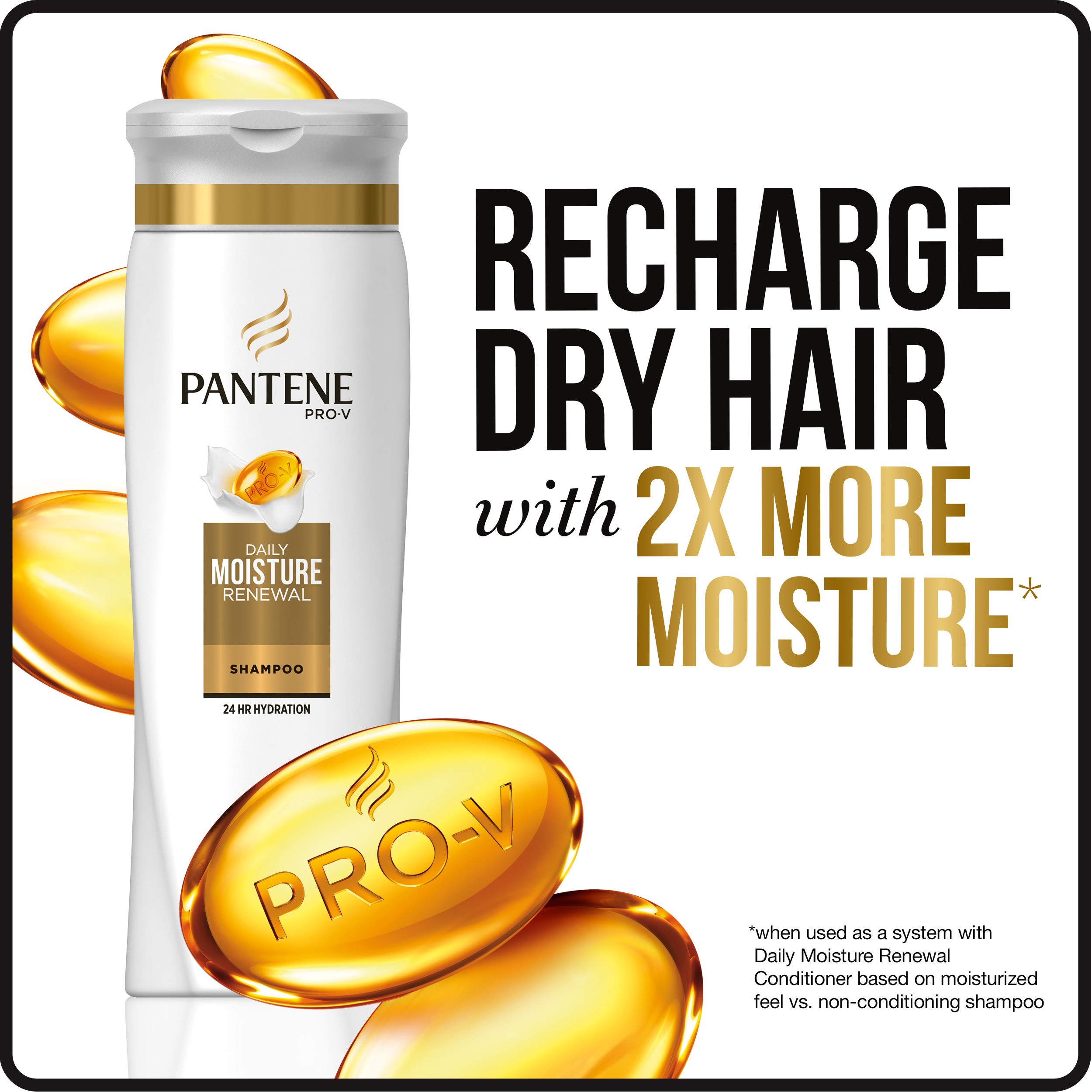 Pantene Pro-V Daily Moisture Renewal Shampoo, 1.7 Fluid Ounce