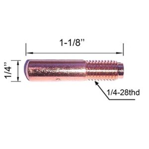 Mig Welding gun accessory 0.035" kit for Miller Millermatic M-10,M-15 and Hobart H-9 H-10: 20pcs Contact Tips 000-068 0.035" + 2pcs gas nozzles 169-715 1/2"+ 2pcs gas diffusers 169-716 …