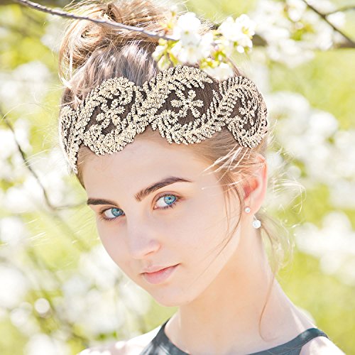 7 Pieces Lace Headbands Women Girls Stretch Headband Elegant Wide Headwrap Hair Turban Accessories