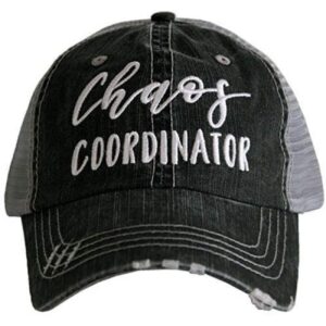 katydid chaos coordinator baseball cap - trucker hat for women - stylish cute ball cap (grey)