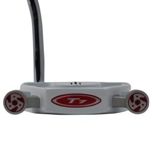 T7 Twin Engine White Mallet Golf Putter Right Handed with Alignment Line Up Hand Tool 34 Inches Short Men's Perfect for Lining up Your Putts