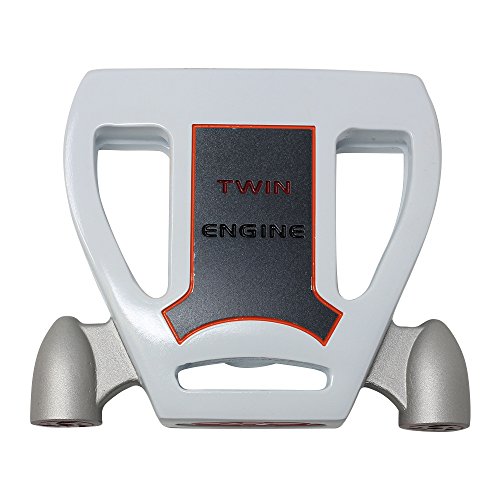 T7 Twin Engine White Mallet Golf Putter Right Handed with Alignment Line Up Hand Tool 36 Inches Tall Men's Perfect for Lining up Your Putts