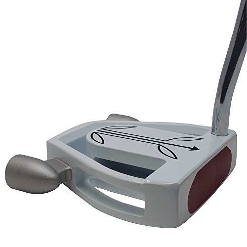 T7 Twin Engine White Mallet Golf Putter Right Handed with Alignment Line Up Hand Tool 36 Inches Tall Men's Perfect for Lining up Your Putts