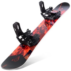 stauber 158cm summit snowboard & binding package sizes 128, 133, 138, 143, 148,153,158, 161- best all terrain, twin directional, hybrid profile - adjustable bindings - designed for all levels