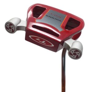 T7 Twin Engine Red Mallet Golf Putter Right Handed with Alignment Line Up Hand Tool 31 Inches Ultra Petite Lady's Perfect for Lining up Your Putts