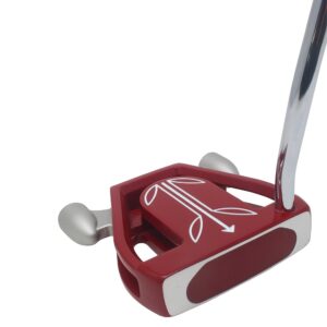 T7 Twin Engine Red Mallet Golf Putter Right Handed with Alignment Line Up Hand Tool 35 Inches Men's Standard Length Perfect for Lining up Your Putts