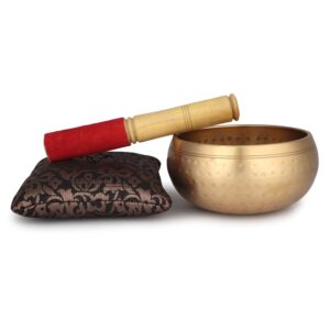 Zap Impex Beautiful New Hand Hammered Brass Singing Bowl Tibetan Meditation Yoga Singing Bowls 5.5 Inch