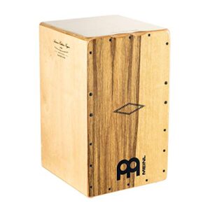 meinl artisan string cajon with limba frontplate / baltic birch body - made in spain - tango line, 2-year warranty