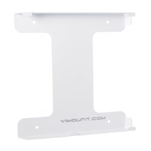 ViMount Wall Mount Metal Holder Compatible with PlayStation 4 PS4 Slim Version in White Color