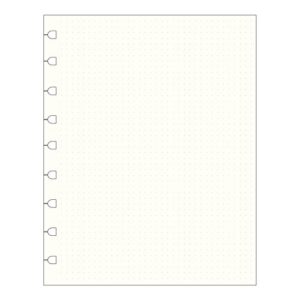 filofax notebooks executive dotted journal refill, movable, 9.25 x 7.25, 32 cream sheets fits refillable executive journals (b192016u)