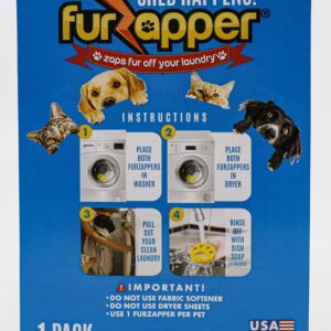 1 PK FurZapper Pet hair remover for laundry