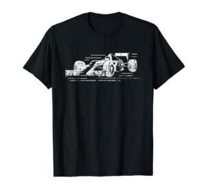 formula racecar distressed style racing t-shirt