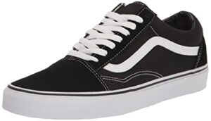 vans unisex old skool black/white canvas skate shoes 8.0 men / 9.5 women