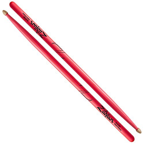 Avedis Zildjian Company 5A Acorn Neon Pink Drumsticks