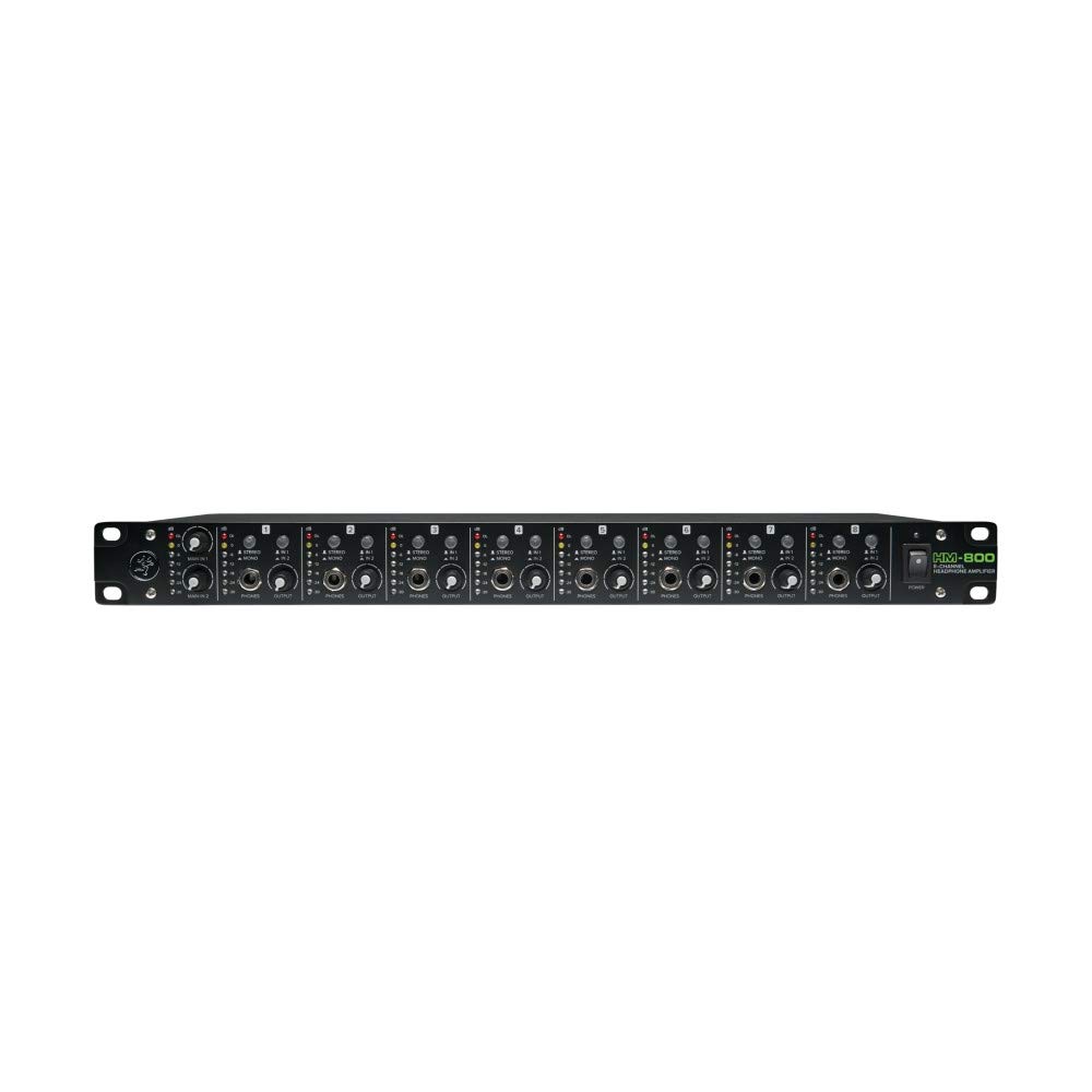 Mackie HM Series, 8-Channel Headphone Amplifier Rackmount 8-ch x 16 headphones (HM-800)