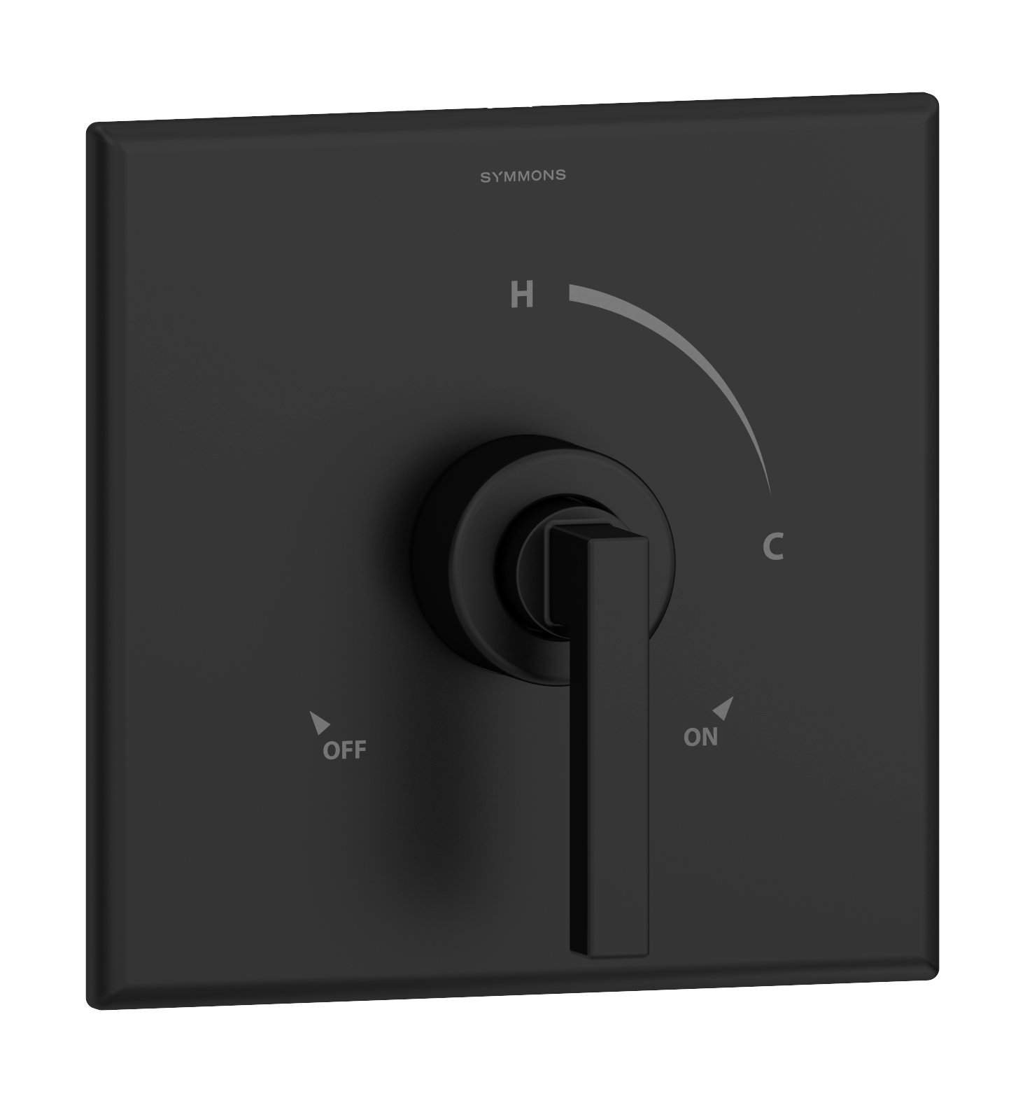 Symmons 3600-MB-TRM Duro Shower Valve Trim in Matte Black (Valve Not Included)