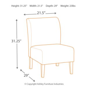 Signature Design by Ashley Triptis Abstract Print Contemporary Accent Chair, Green, Blue & White