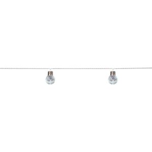 hampton bay 10-light 12 ft. integrated led clear crackle glass ball string light set