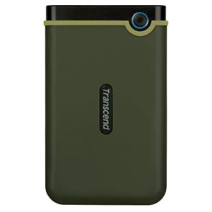 transcend 2tb usb 3.1 gen 1 storejet 25m3g sj25m3g rugged external hard drive ts2tsj25m3g, military green