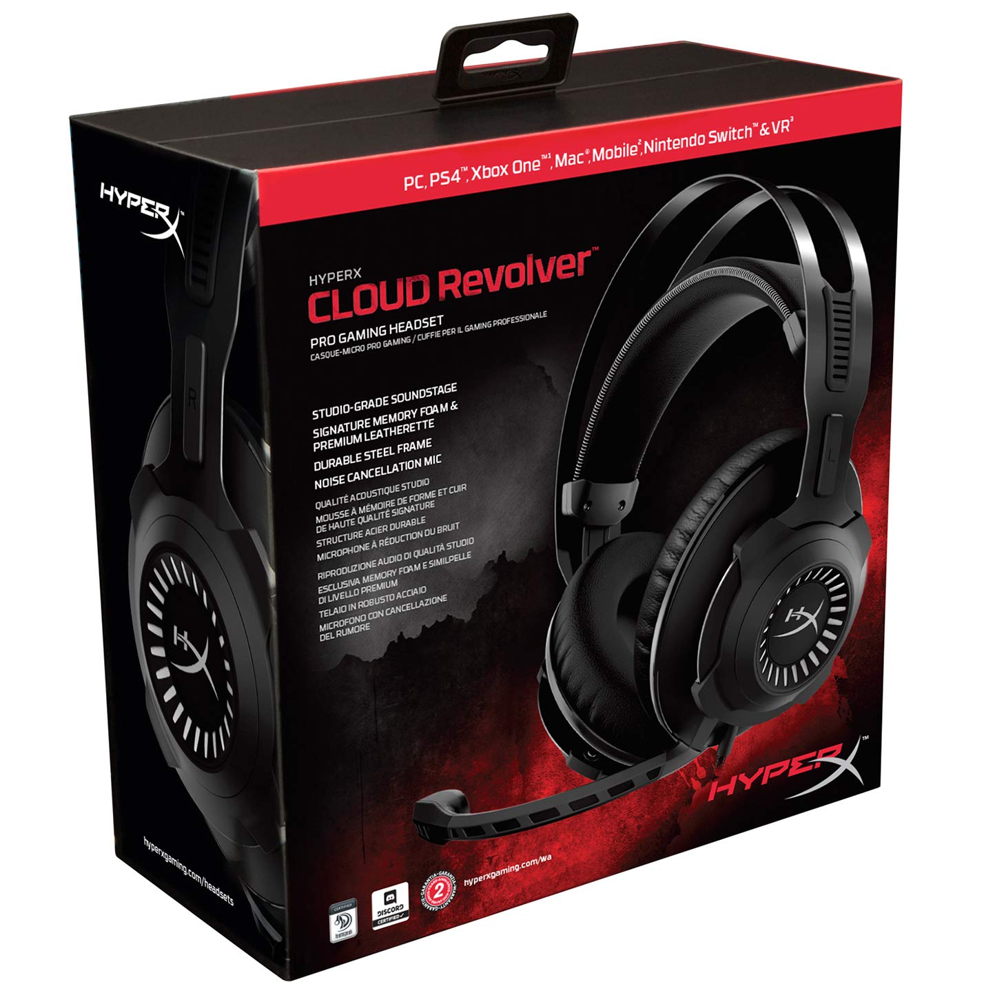 HyperX HX-HSCR-GM Cloud Revolver Gaming Headset for PC & PS4