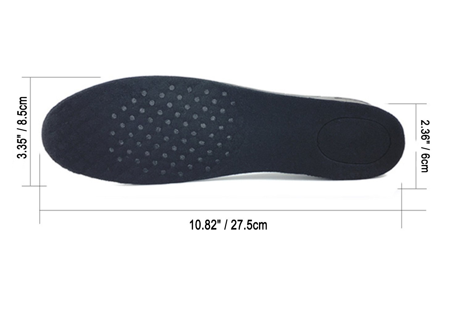 Lansian Height Increase Shoe Insoles for Men Women, 4-Layer 3.54 inch Shoe Lifts Pad Lift Kit Air Cushion Heel Inserts Breathable