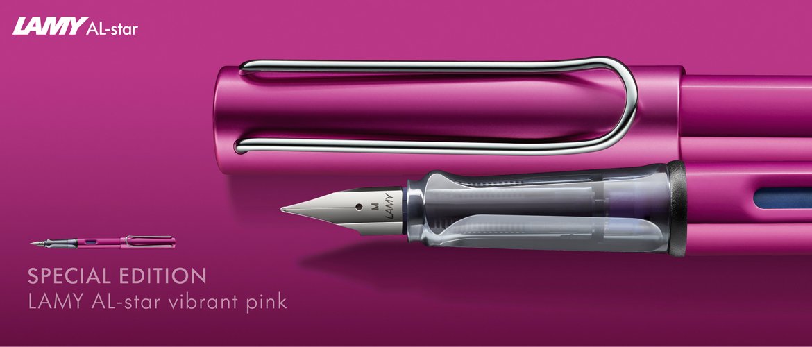 Lamy AL-star Vibrant Pink Ballpoint Pen | 2018 Limited Edition