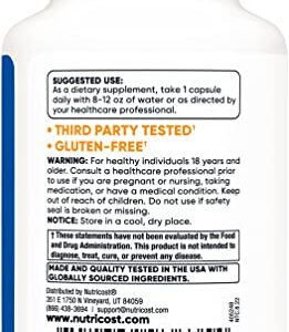 Nutricost KSM-66 Ashwagandha Root Extract 600mg, 60 Veggie Caps - 5% Withanolides - with BioPerine - Full-Spectrum Root Extract