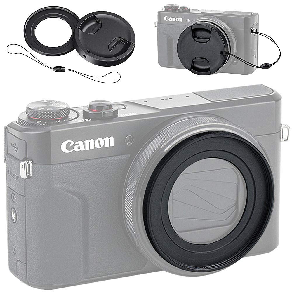 Canon PowerShot G7 X, G7x Mark II & G7x Mark III 0.45x High Definition Super Wide Angle Lens w/Macro + Filter Kit + Adapter