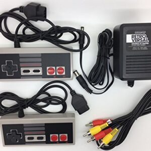 NES Nintendo Two NES Controllers, AV Cable and Power Adapter Bundle for the Original NES Nintendo Console System TBGS