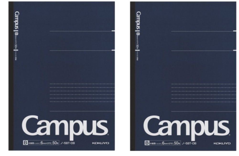 KOKUYO Campus Pre-Dotted Notebook, Semi B5-dotted 6 mm Rule - 30 Lines X 50 Sheets - 100 Pages, Pack of 2 Dark Blue